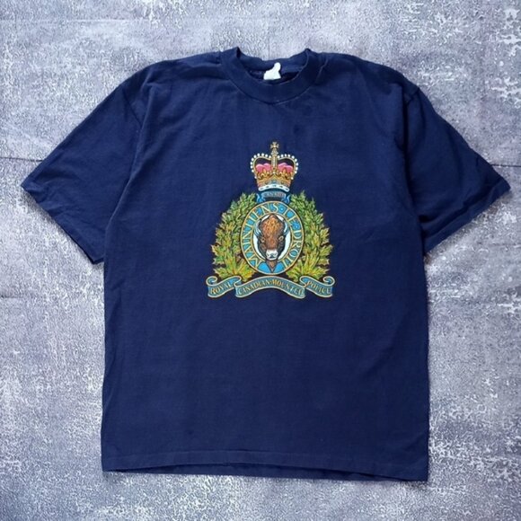 Vintage | Shirts | Vintage 9s Rcmp Royal Canadian Mounted Police Single ...